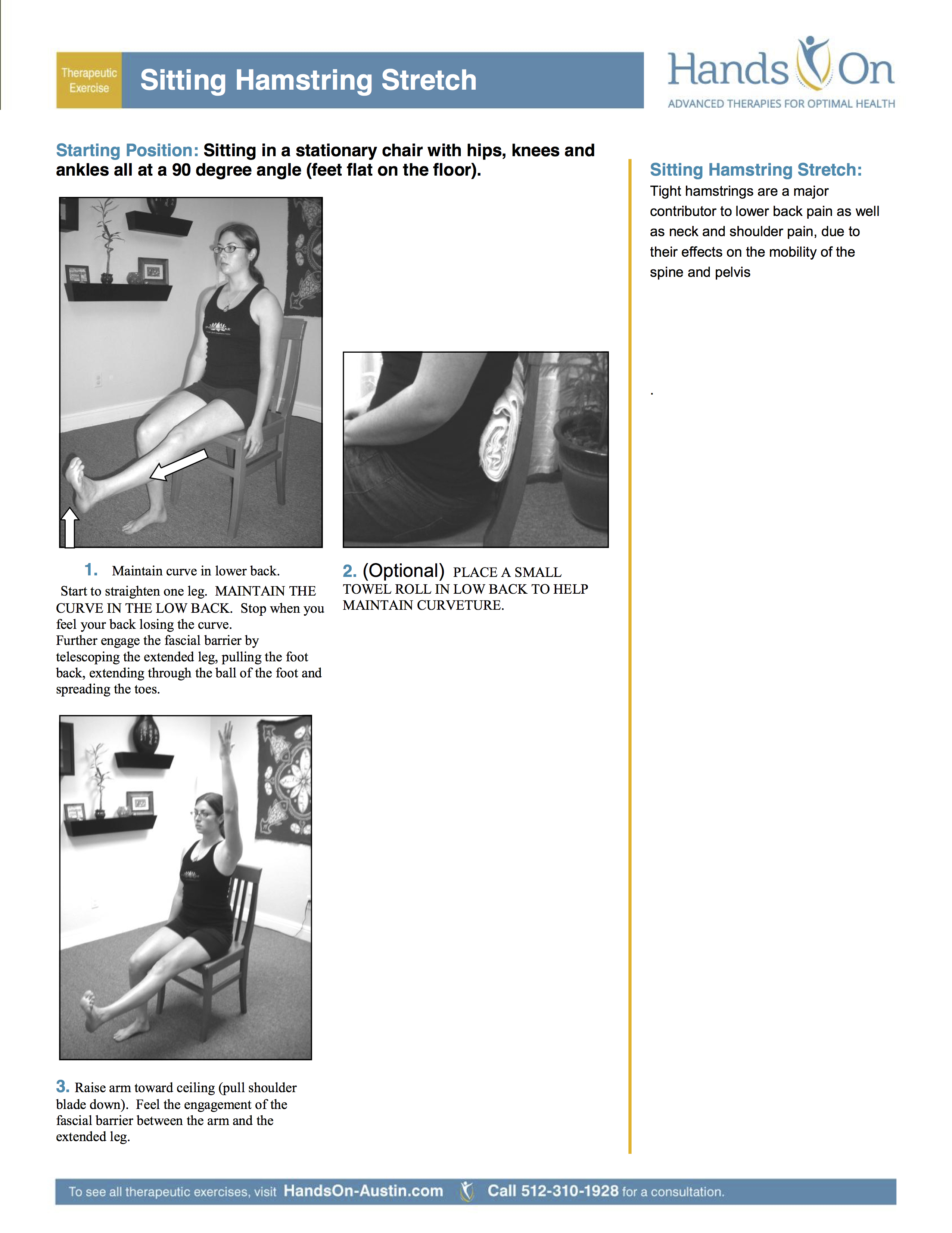 Sitting Hamstring Stretches