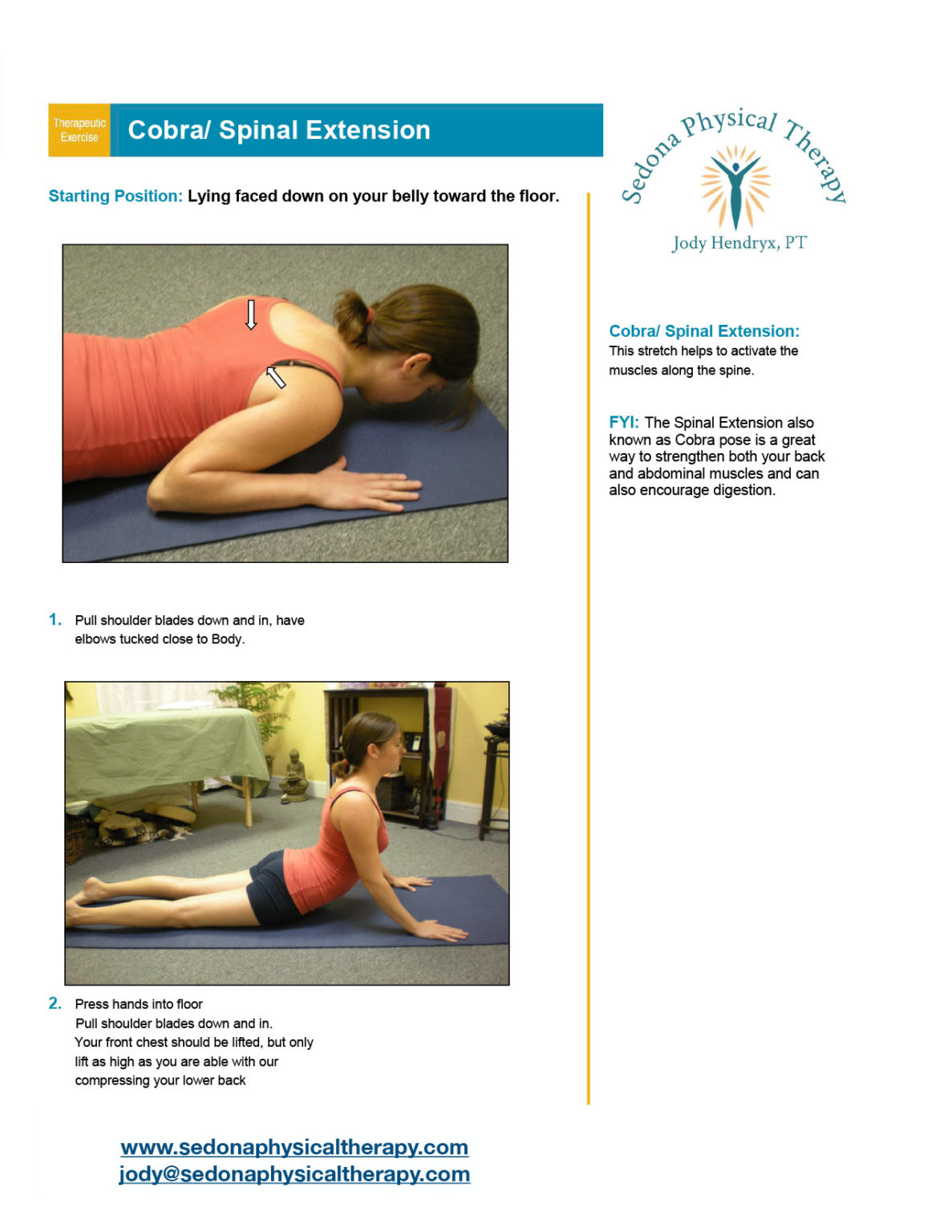 Cobra Spinal Extension - Sedona Physical Therapy